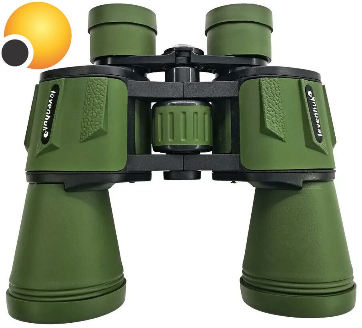Бинокль Levenhuk Travel 12x50, зеленый, защита от пыли и влаги