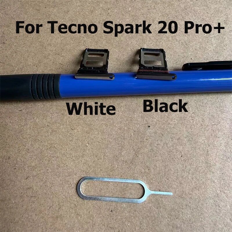 Новинка для Tecno Spark 20 Pro + Pro Plus, держатель слота для SIM-карты, разъем адаптера, Black
