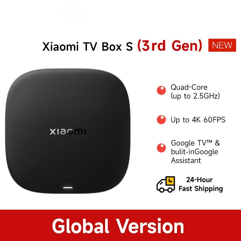 Xiaomi TV Box S 3rd Gen Global Version черный — фото 1