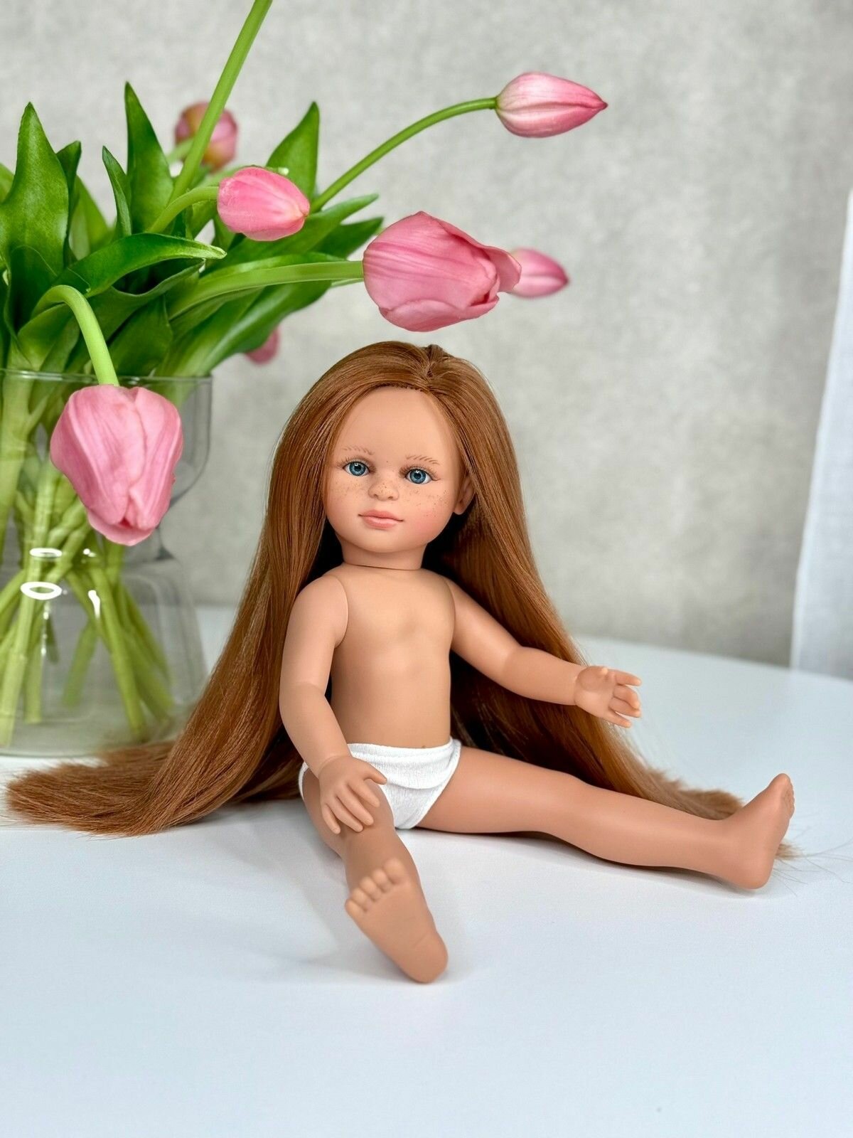 Кукла для девочки виниловая 33 см Нина без одежды (3311W)