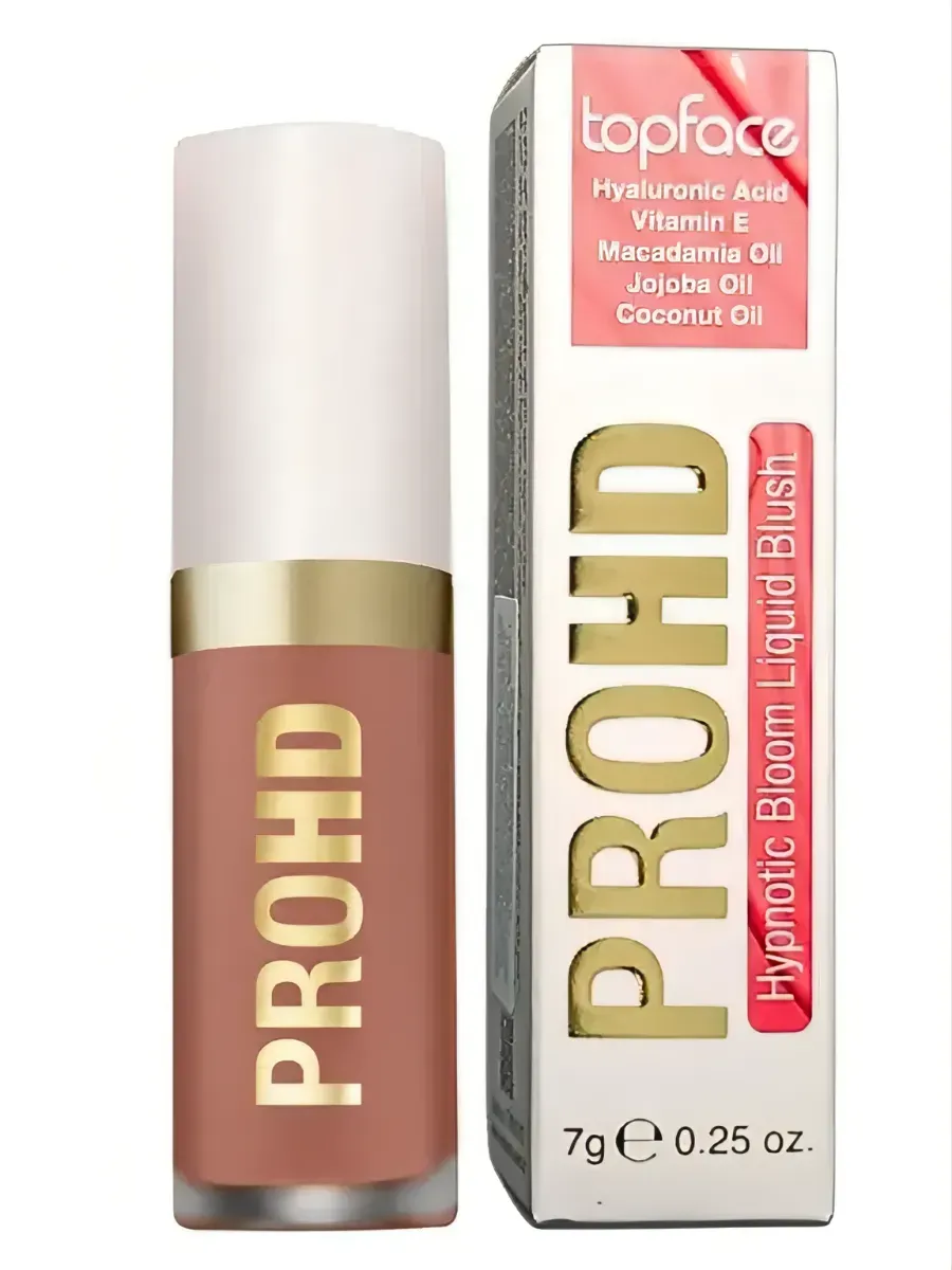 Румяна Topface ProHD Hypnotic Bloom Liquid Blush, Легкие жидкие с сияющим финишем, 008