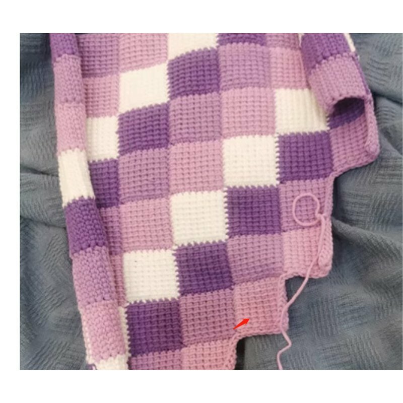 Набор материалов для пледа, ручная работа, DIY, вязаная пряжа, пэчворк, радужный плед, плед для кондиционера, ручная вязка, средней толщины, молочная хлопковая пряжа