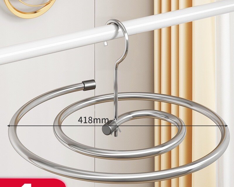 Сушилка для белья Круглая вешалка, складная, спиральная, металл, 2,2 м