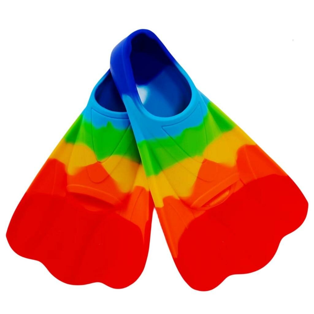 Ласты для плавания взрослые, Разноцветная бабочка - 24 to 26