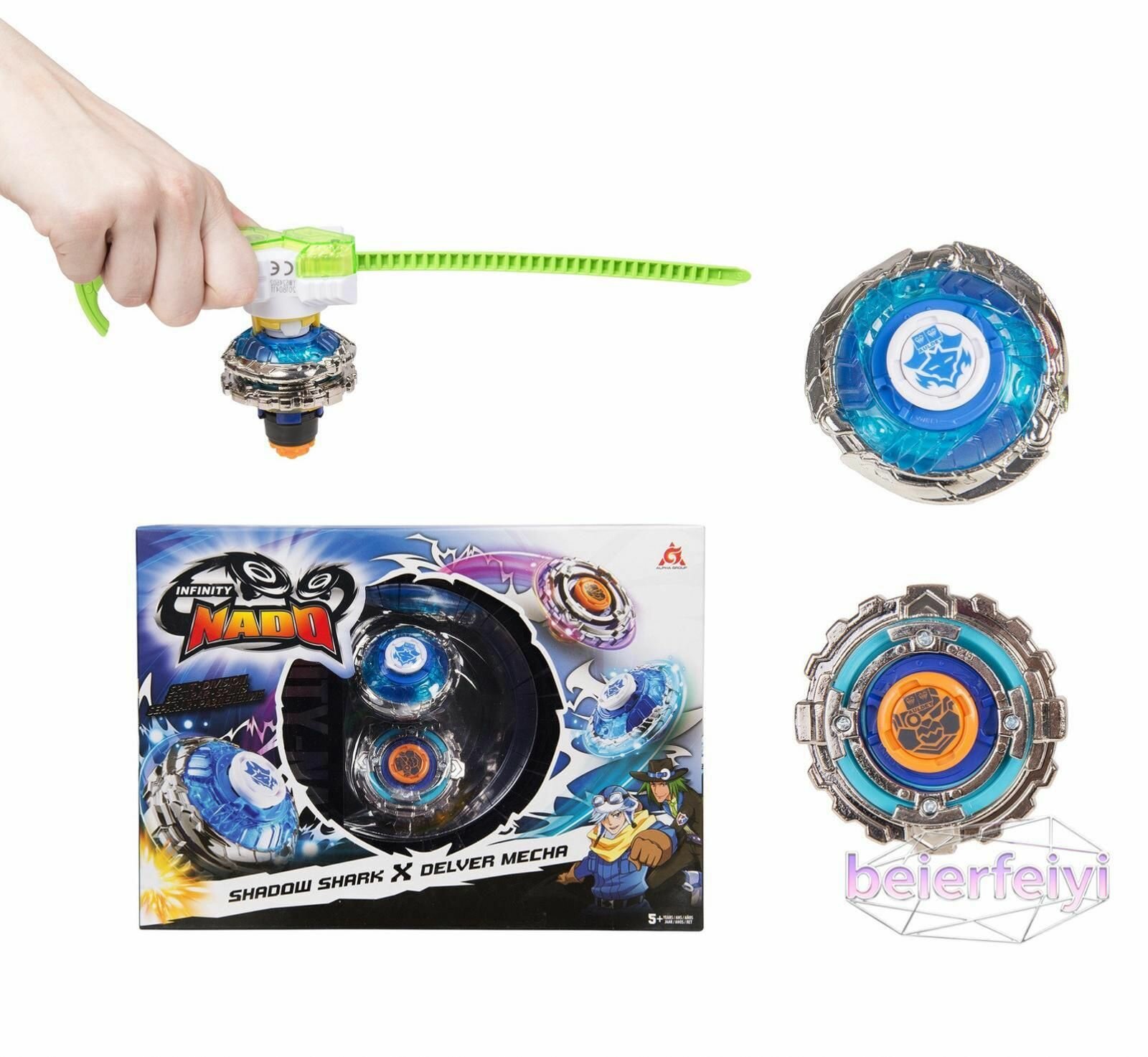 Пусковая игрушка Инфинити Надо Волчок Shark&Mecha, серия Сплит