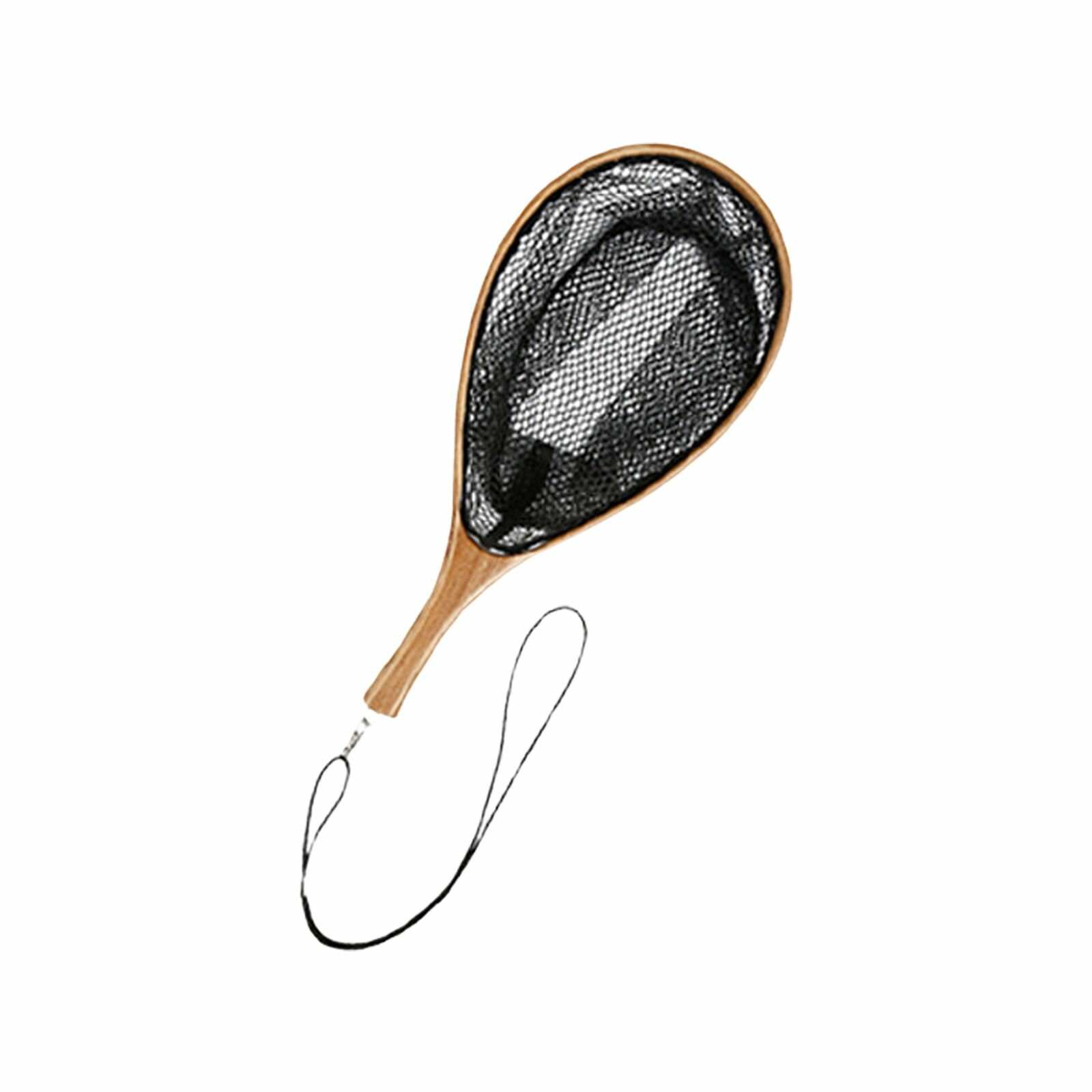 Подсачек с деревянными ручками шнурок портативный для взрослых