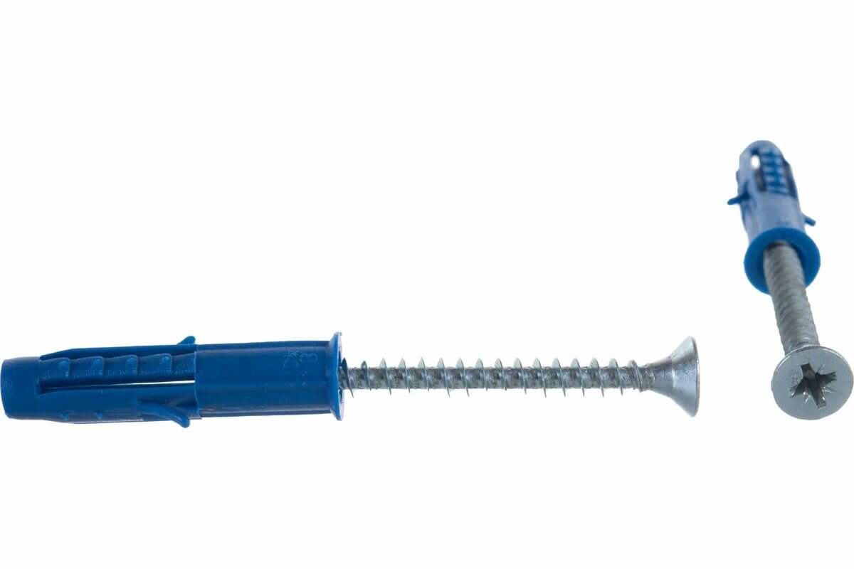 Саморез ШУц 5,0х60 пот. гол. + дюбель 8х40(20 шт) - пакет Tech-Krep
