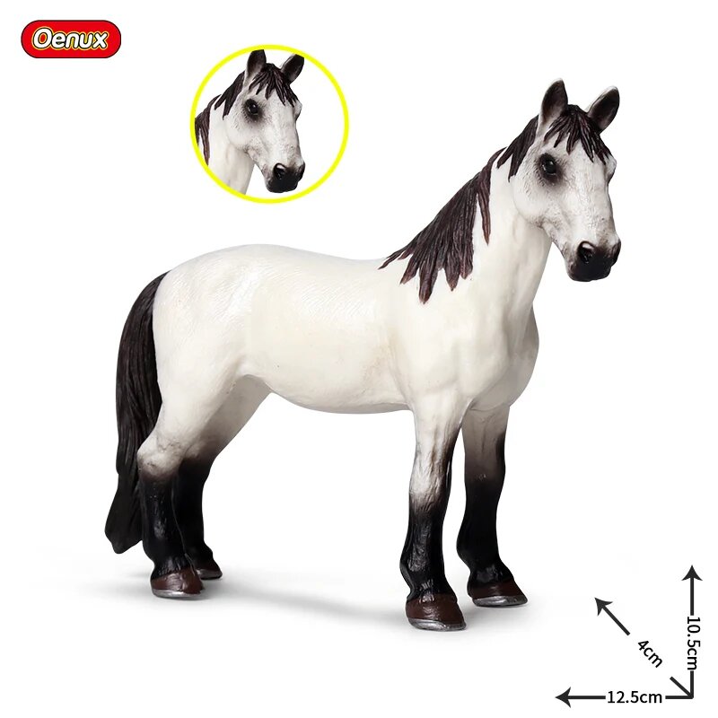 Фигурки Oenux Wild Steed Clydesdale White horse A