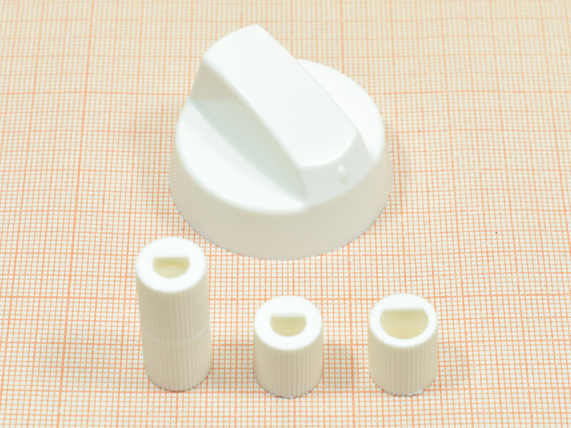 Ручка газового крана, универсальная, белая, 1 штука