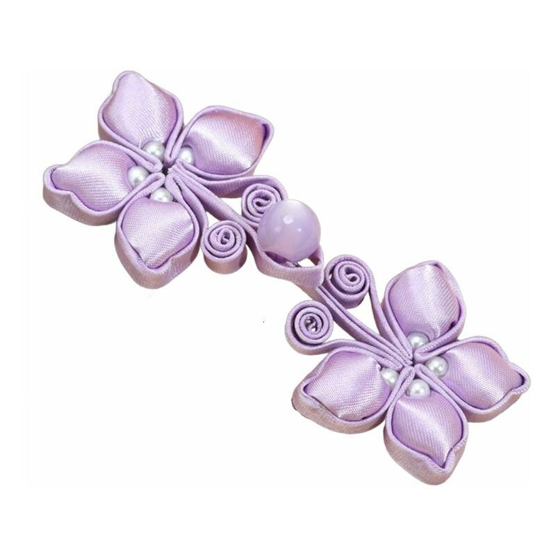 Китайские пуговицы-застёжки, светло - фиолетовый