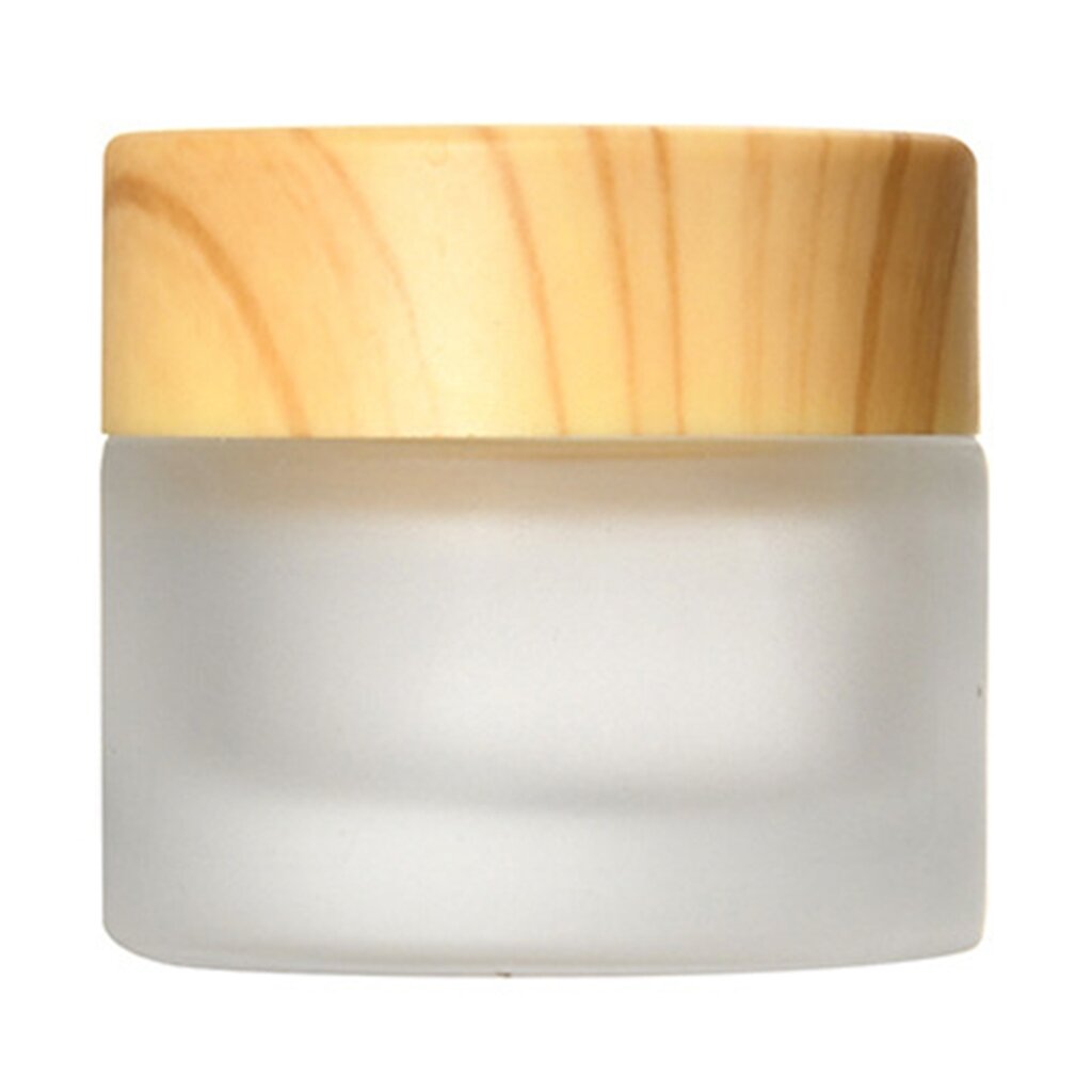 Бутылка для крема с деревянной крышкой и матовым кремом-10 г