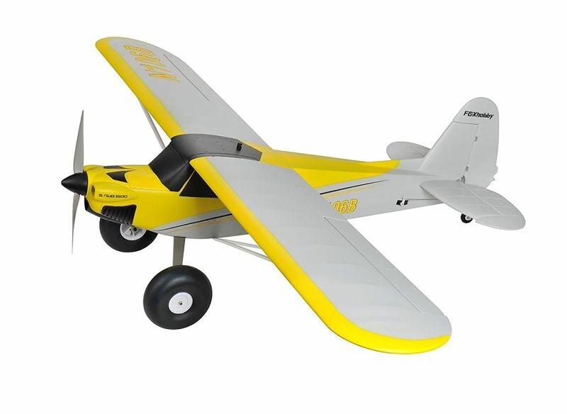 Другие самолеты на радиоуправлении TOP RC Радиоуправляемый самолет S Cub 1500mm Yellow RTF + Flight Controller - TOP126E