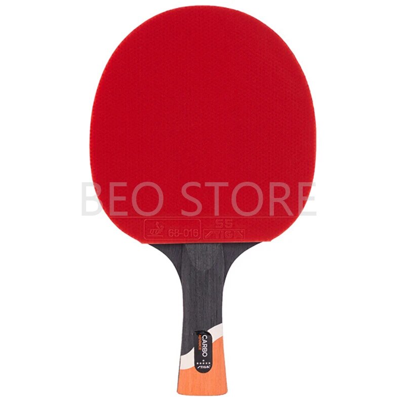 STIGA 6 Звезды, карбоновая ракетка для настольного тенниса, Long Handle FL, красная