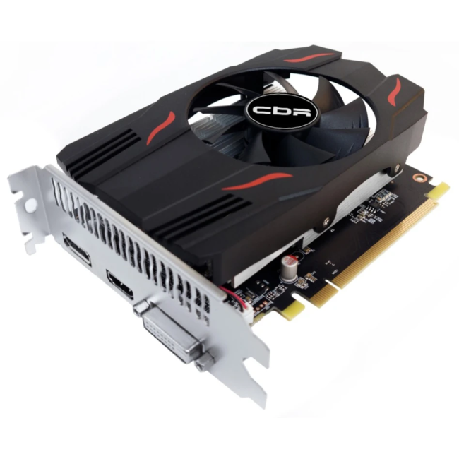 [VGA-STX550-4G-RTL] Видеокарта CBR Radeon RX 550 4G GDDR5, 128BIT, 896, 1175MHz, Single fan, PCIE 3.0, 50W (DVI/HDMI/DP