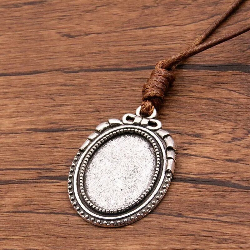 1PCS Нижняя опора серебряного ожерелья 18*25 мм