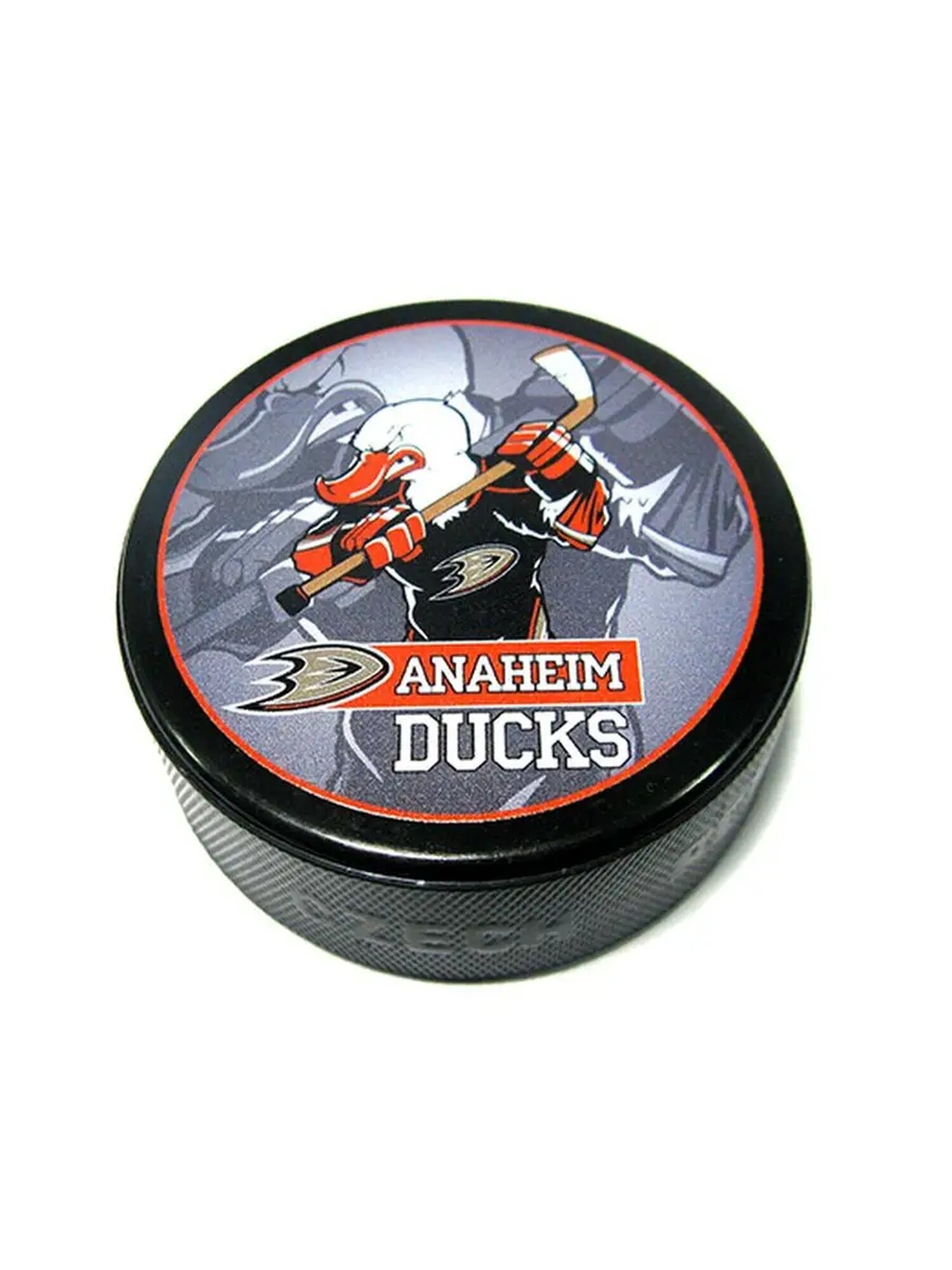 Шайба Sportfanat Anaheim Ducks Mascot, резина, 76 мм, цвет серый