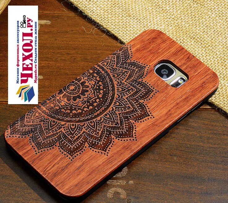 Фирменная оригинальная деревянная из натурального бамбука задняя панель-крышка-накладка для Samsung Galaxy S8 Plus SM-G955 тематика Эклектические У.