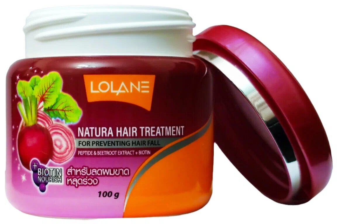 Natura Hair Treatment FOR PREVENTING HAIR FALL, Lolane (Маска для предотвращения выпадения волос, Лолейн), 100 г.