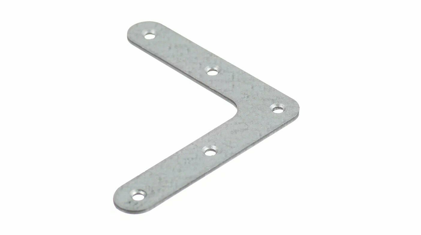 Уголок оконный оцинкованный 75х75х14х2 мм, равносторонний, 90 градусов