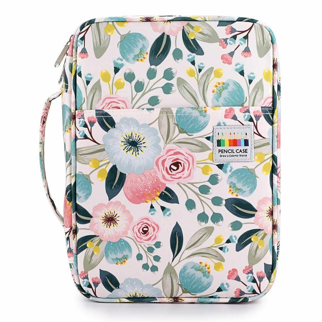 Цветной пенал на 220 слотов, сумка для ручек с застежкой-молнией для художника, органайзер для хранения акварельных карандашей, гелевых ручек, маркеров, большой емкости, удобный держатель