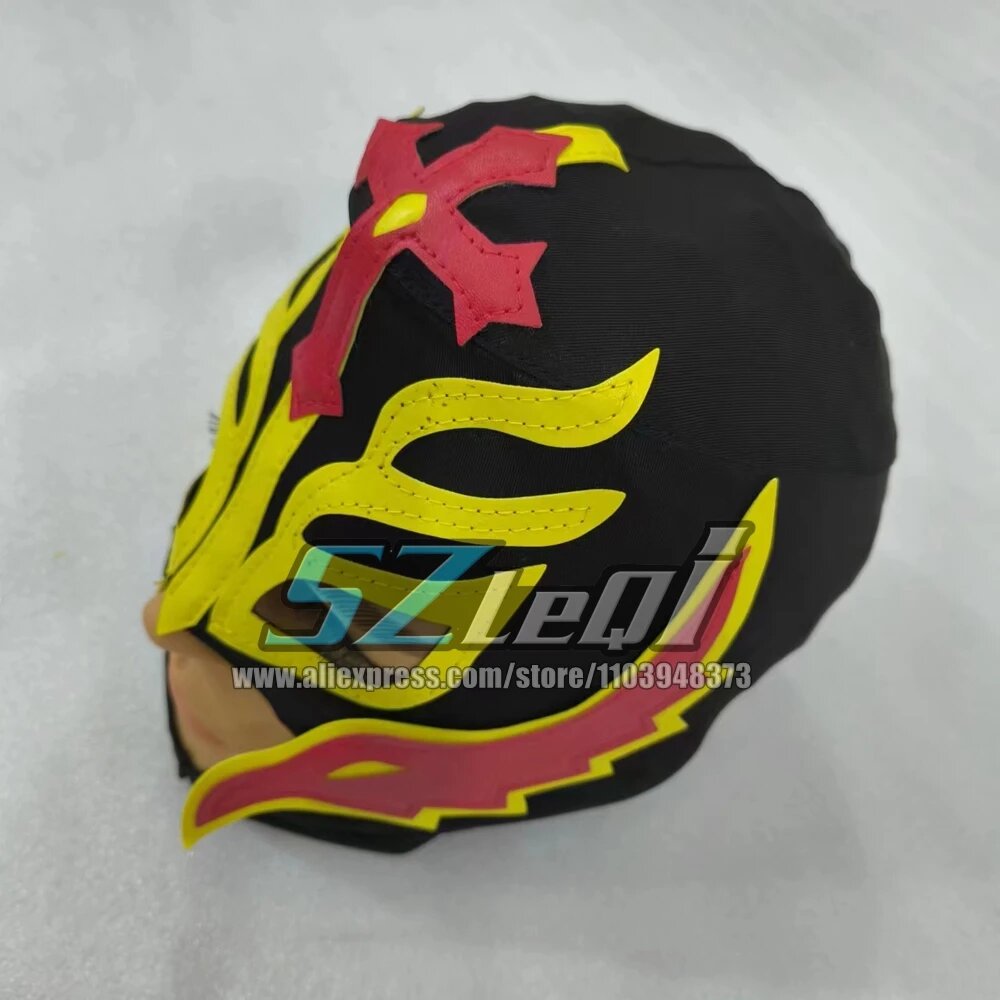 Маска для рестлинга Rey Mysterio из искусственной кожи 1pcs Black Mask