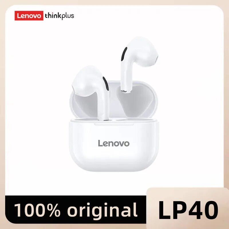 Lenovo LP40 Беспроводные наушники, цвет Lp40 white1