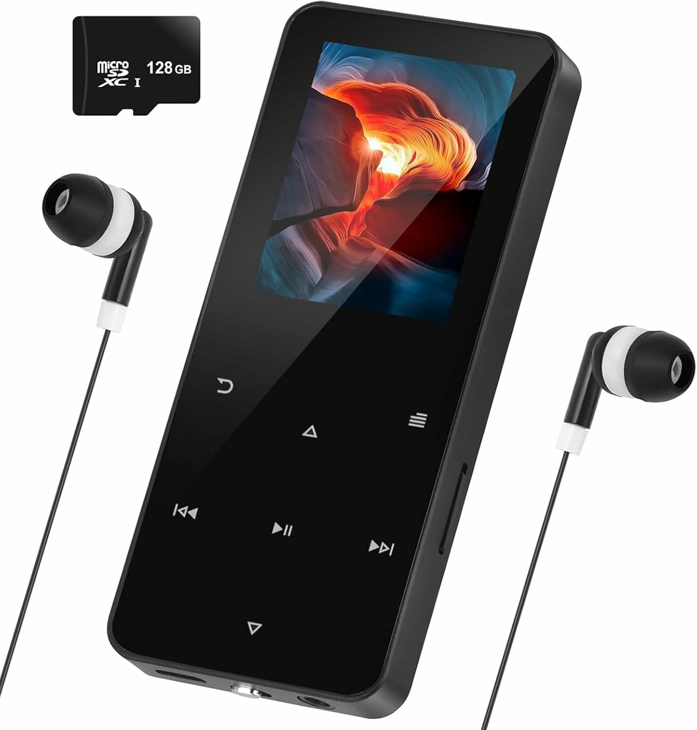 MP3-плеер 144GB с Bluetooth 5.2, встроенным динамиком, FM-радио, диктофоном и поддержкой электронных книг. Беспроводной мини-плеер с lossless звуком для спорта и бега (в комплекте наушники)