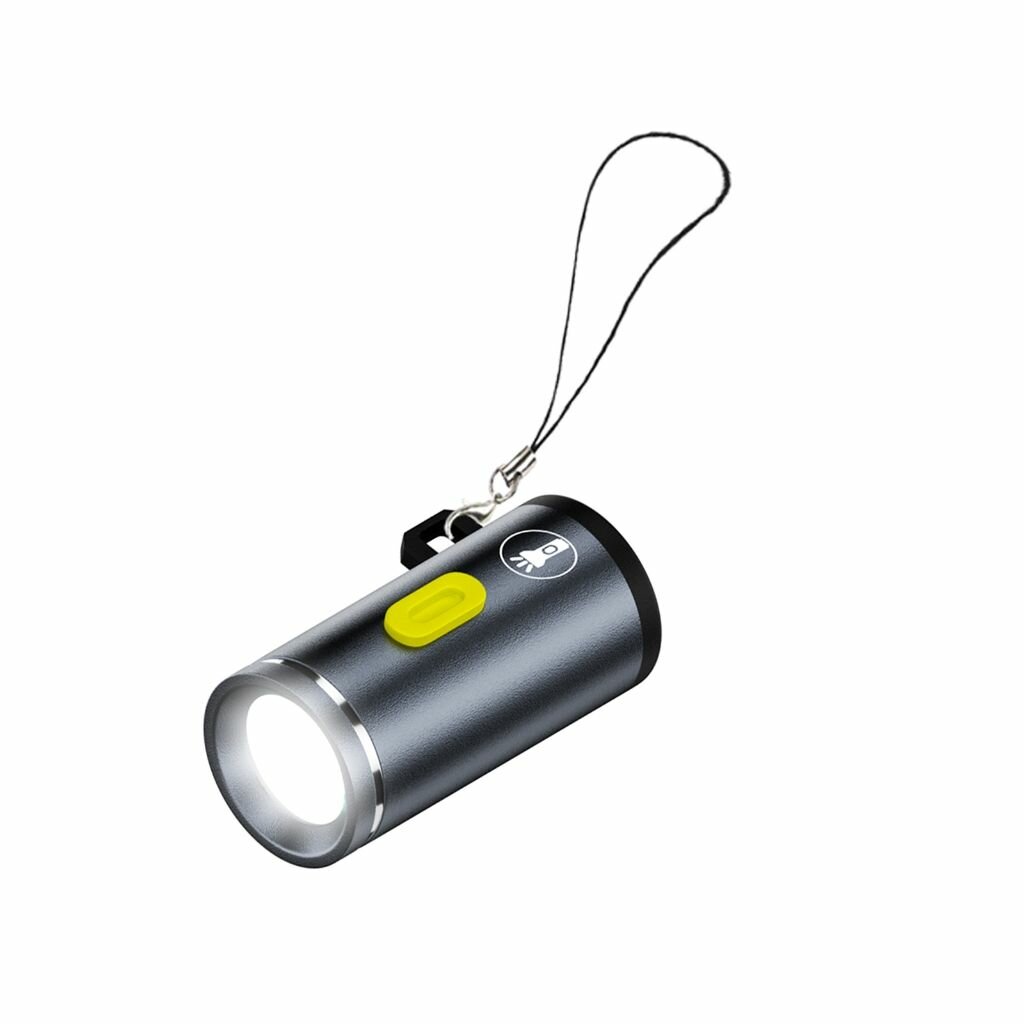 Портативный Светодиодный Фонарик с питанием от Type C, Светодиодные Фонарики Для Кемпинга И Аварийного Использования, Корпус из алюминиевого сплава 210 Люмен