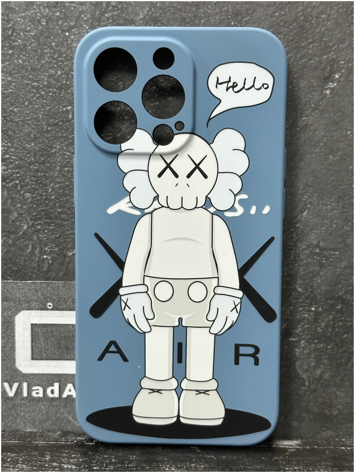 Светящийся чехол-накладка для IPHONE 13 pro LUXO/KAWS/ с флуоресцентным рисунком