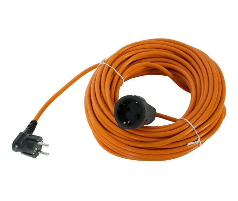 Удлинитель-шнур садовый 1 розетка с заземлением 3х1 мм 25 м 2200 Вт цвет оранжевый