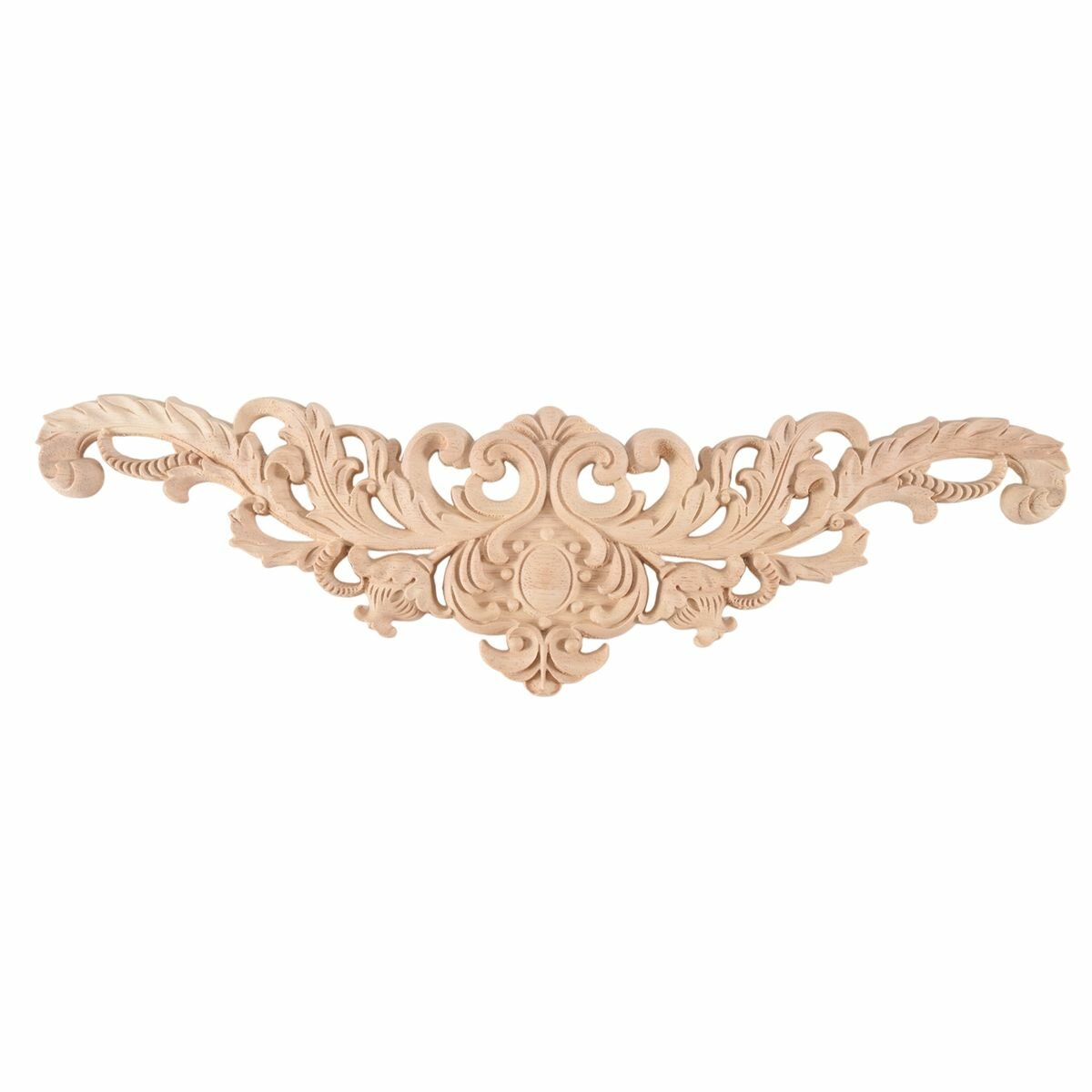 Украшение настольное, каучуковое дерево, классический резной дизайн, длина 40 см