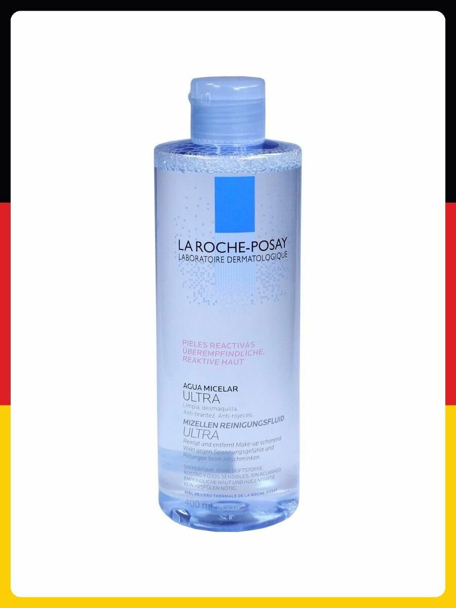 Средство для снятия макияжа Roche-Posay Miz. Cleansing Fluid React. 400 ml