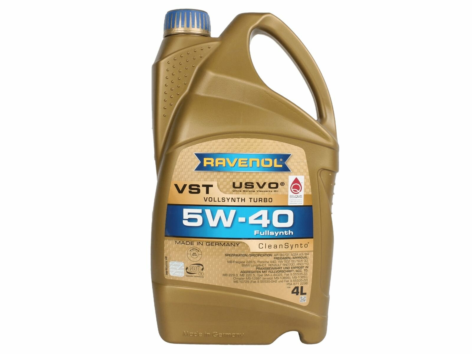 Масло моторное RAVENOL VST 5W40 4л
