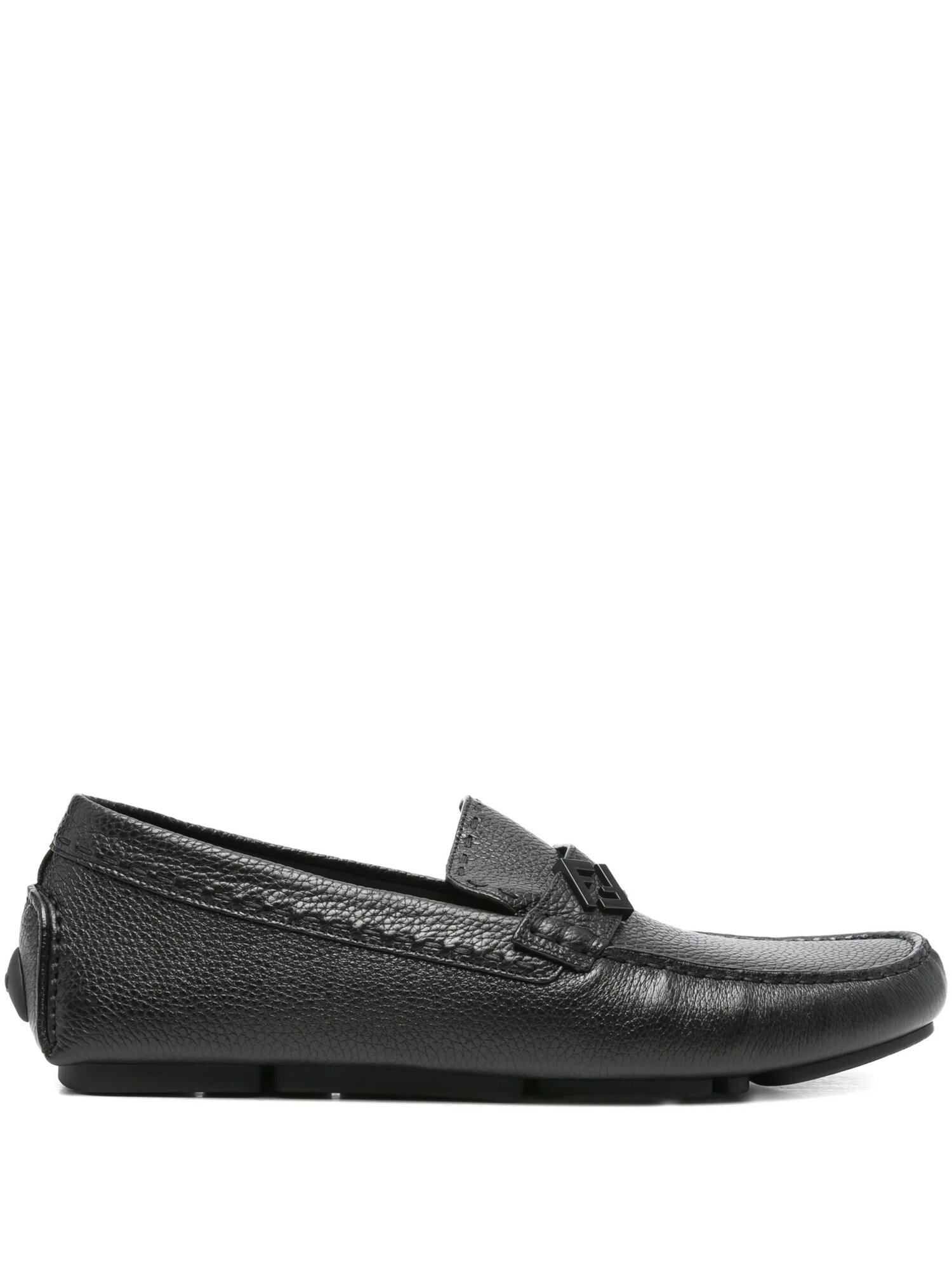 Лоферы Leather logo-plaque loafers