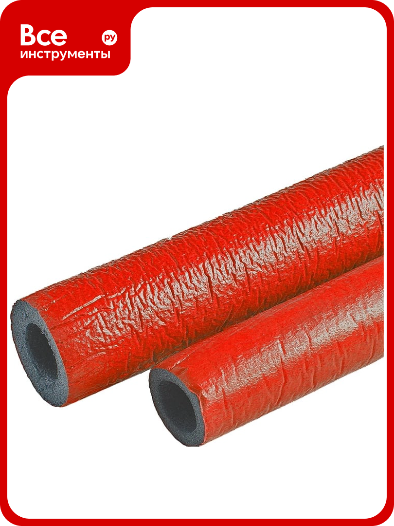 Теплоизоляция для скрытой прокладки труб Energoflex красная, 22/6-2 м EFXT022062SUPRK Н0000011139
