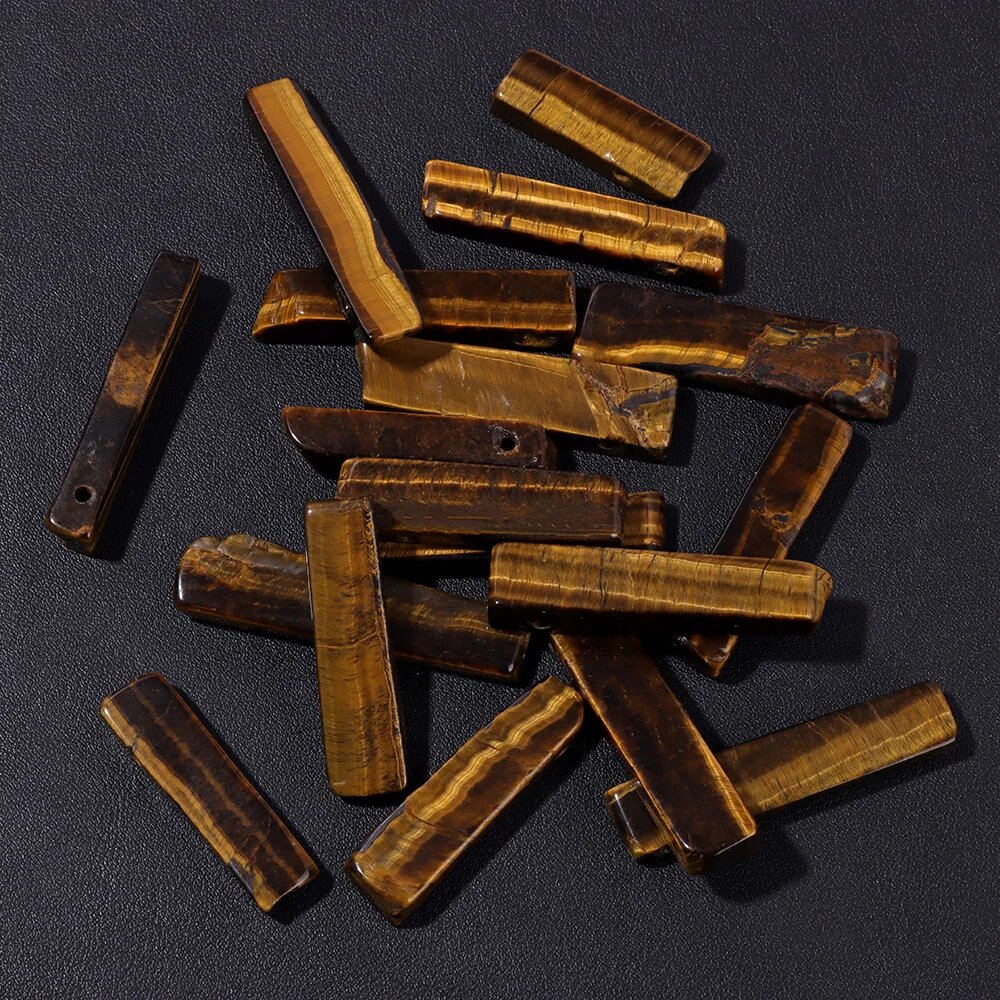 Натуральные кварцевые бусины Vinswet для ювелирных изделий Коричневый, Tiger Eye