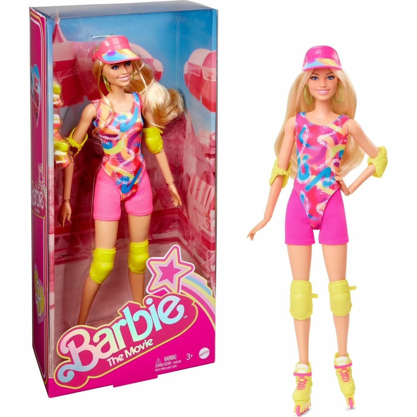 Кукла Barbie The Movie "Барби Марго Робби на роликовых коньках", HRB04
