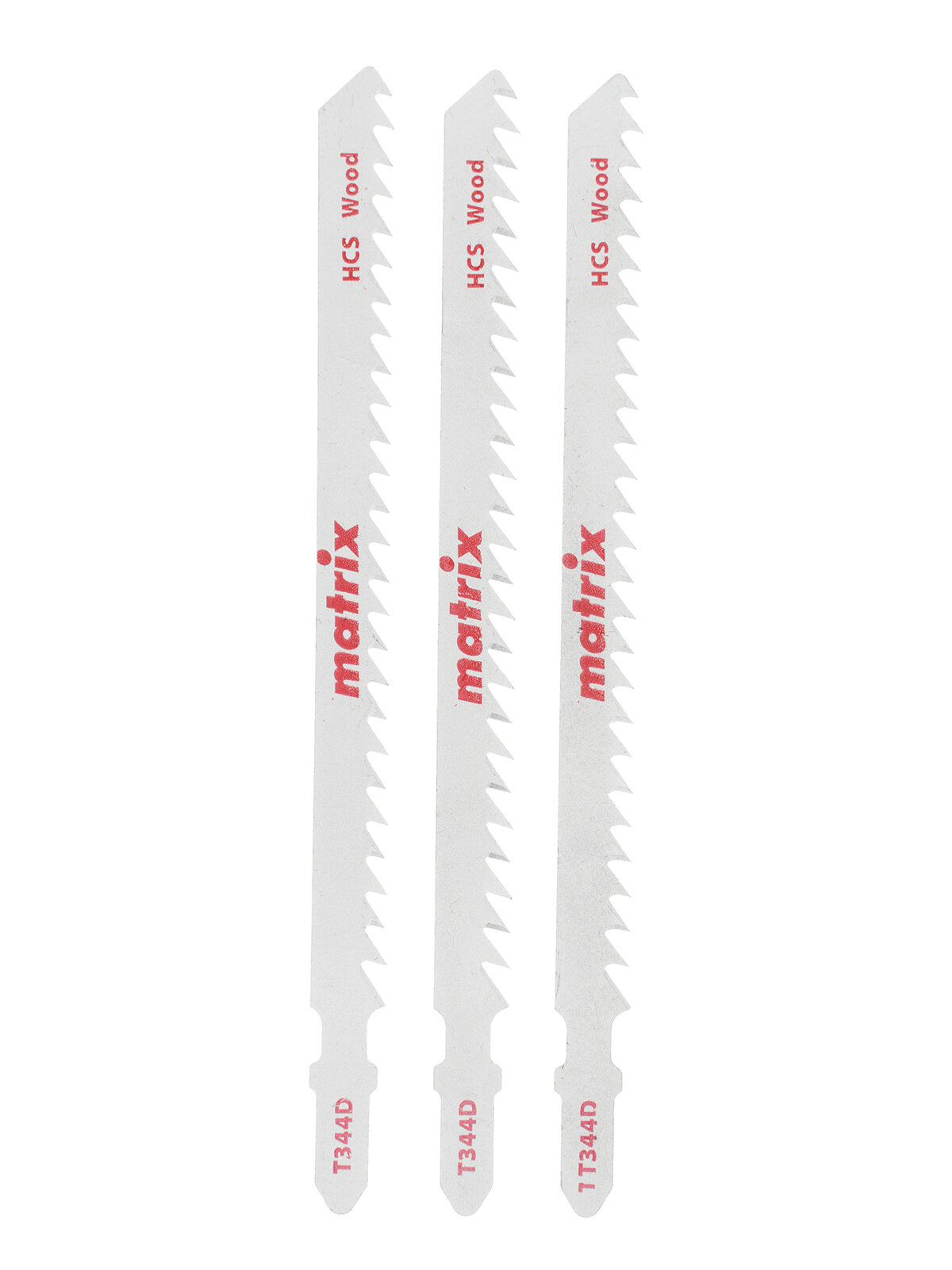 Полотна для электролобзика  по дереву Matrix 3 штT344D, 110 x 4 мм, HCS 78221