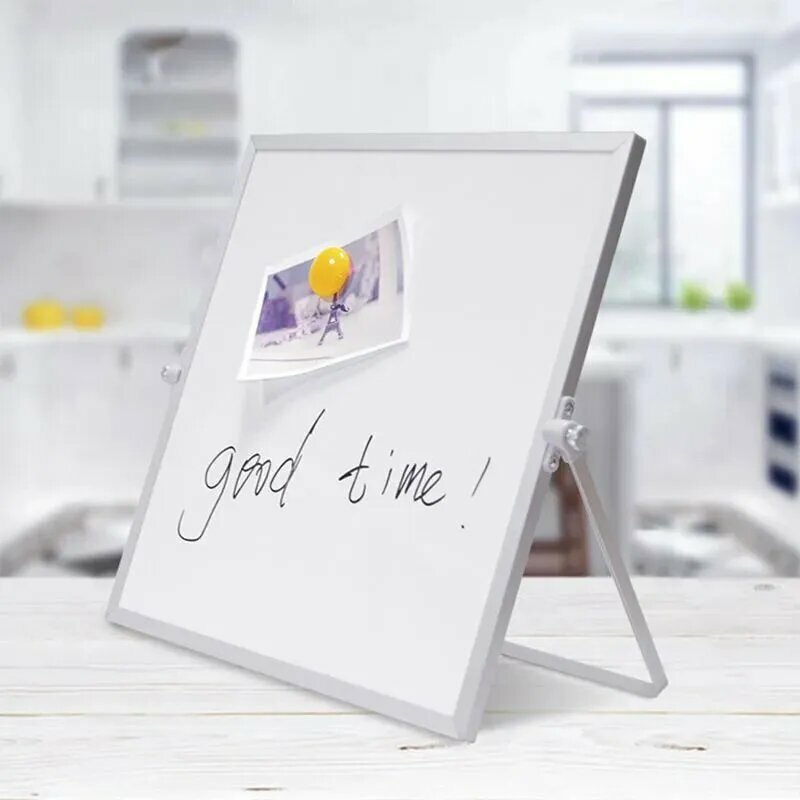 Доска двухстороняя магнитно-маркерная с подставкой настольная