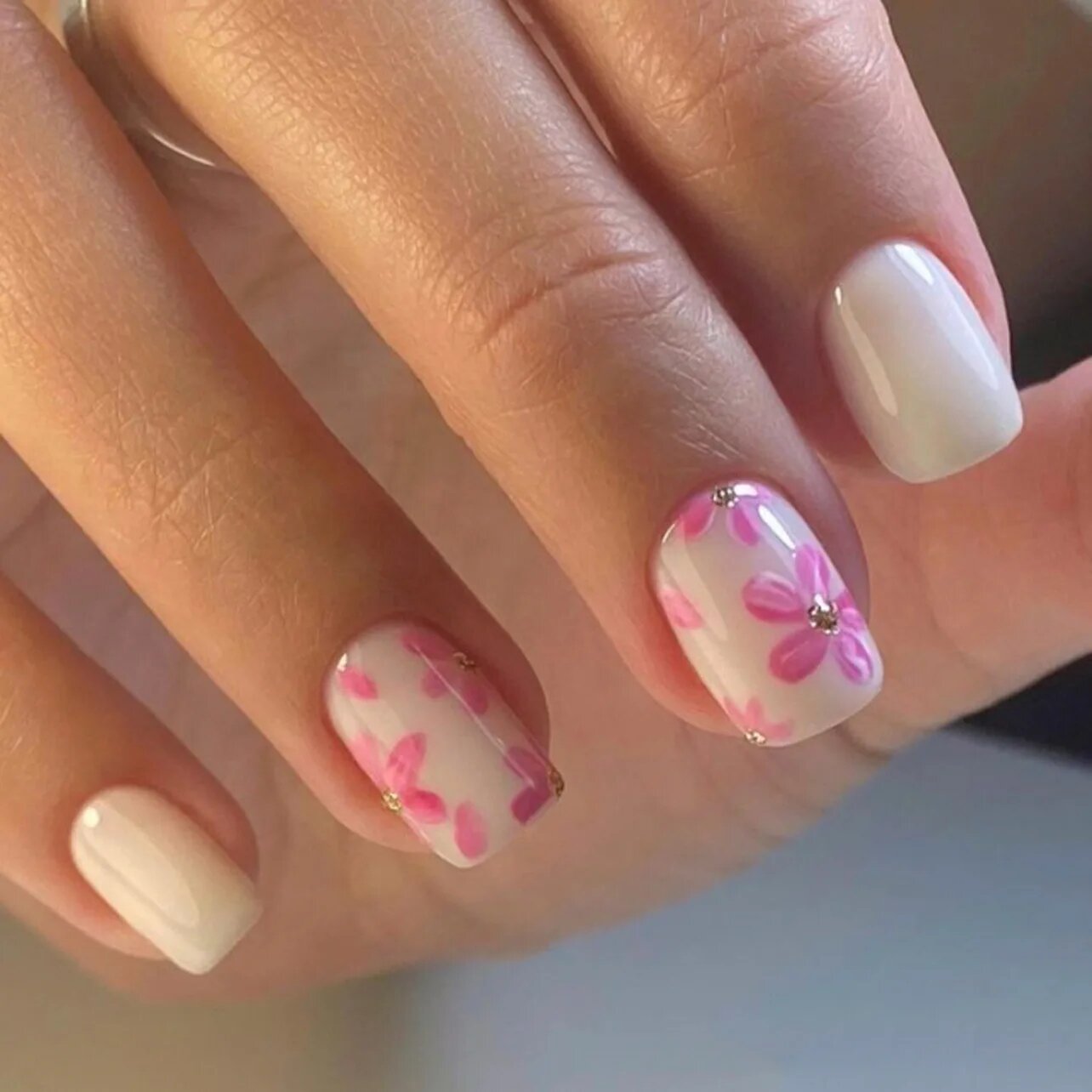 Накладные ногти Pink Floral 24 шт.