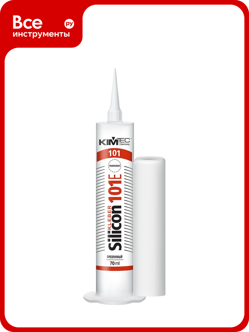 Силиконовый герметик KIM TEC бесцв. 101Е 70мл 02-01-42