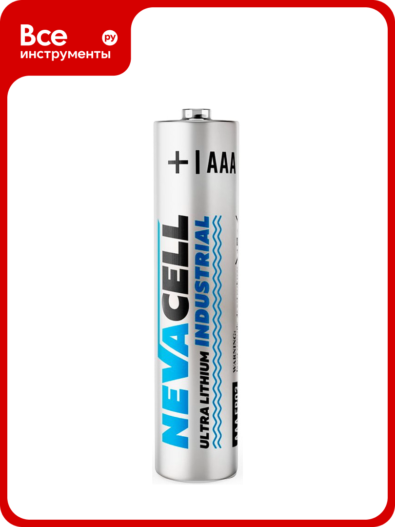 Элемент питания NevaCell FR03, 1200 мАч, box10, случаев, литиевая аккумуляторная батарея AAA, температурный