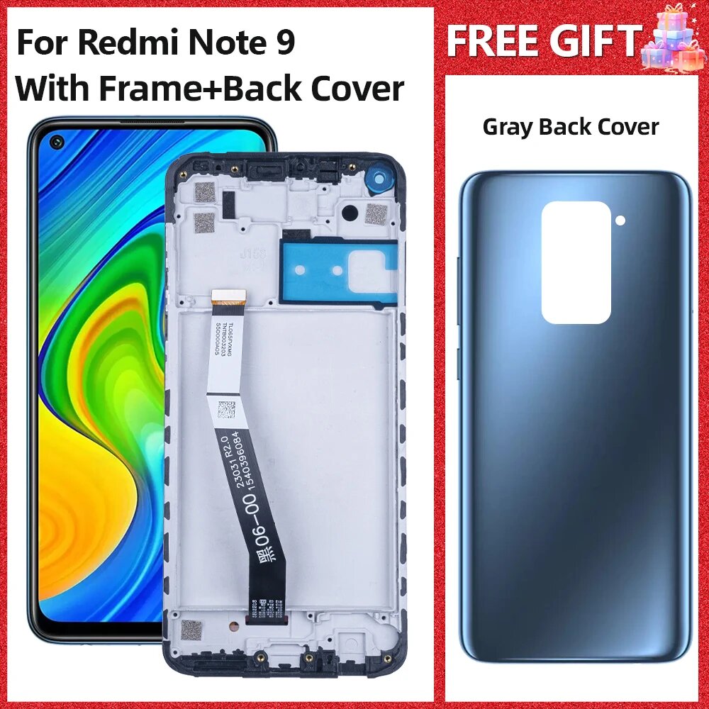 6,53 "дисплей для Xiaomi Redmi Note 9, ЖК-дисплей, сенсорный экран для Xiaomi Redmi Note 9 M2003J15SC, замена дигитайзера дисплея