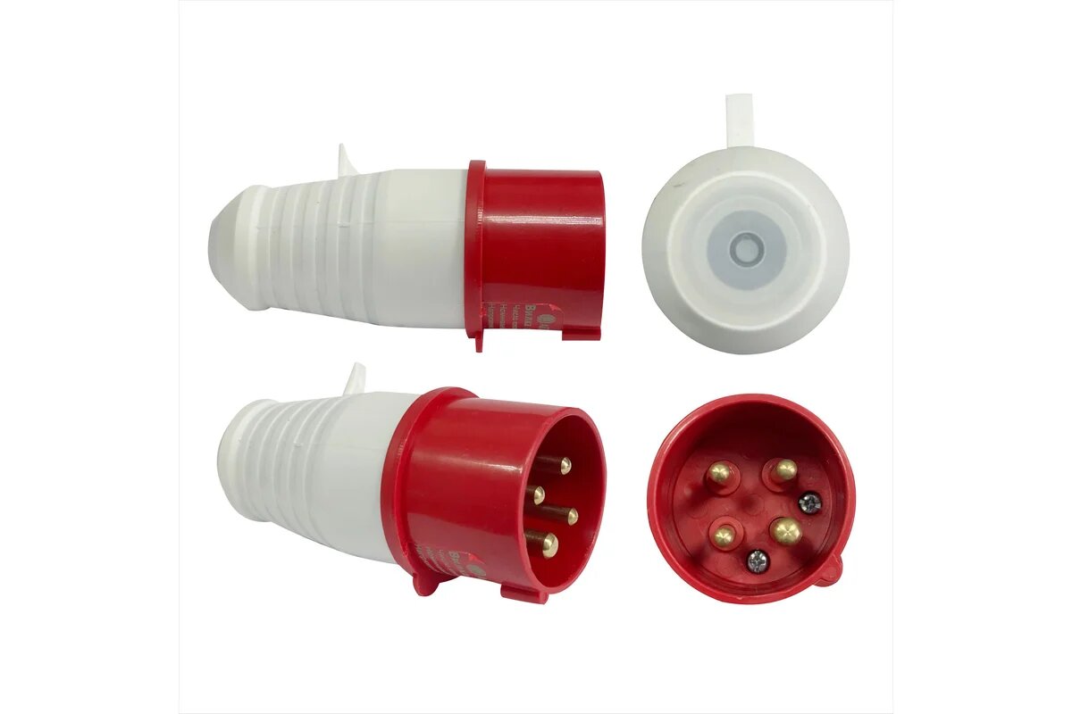 Вилка силовая ARTSUN P-3F-16A-IP44-4P для промышленного питания