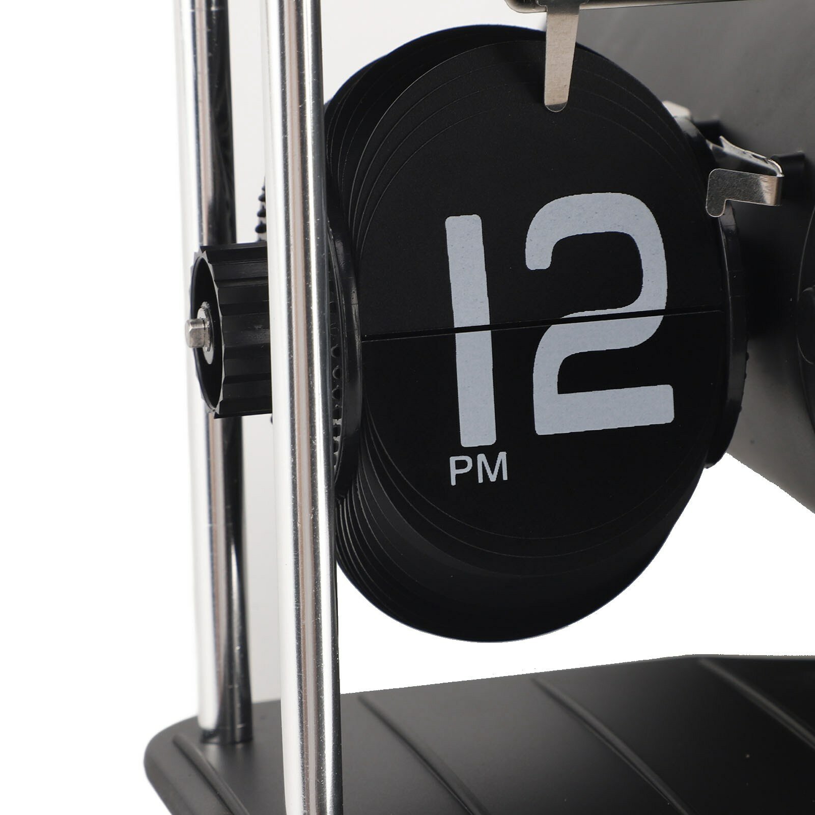 Часы-перевертыш в виде самолета из нержавеющей стали 304 с функцией напоминания о времени, механические настольные часы в стиле ретро для офиса, черные