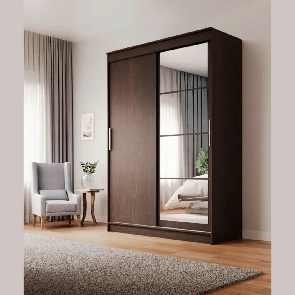 Шкаф-купе Гранд 1 1,6 ЛДСП+Зеркало Венге