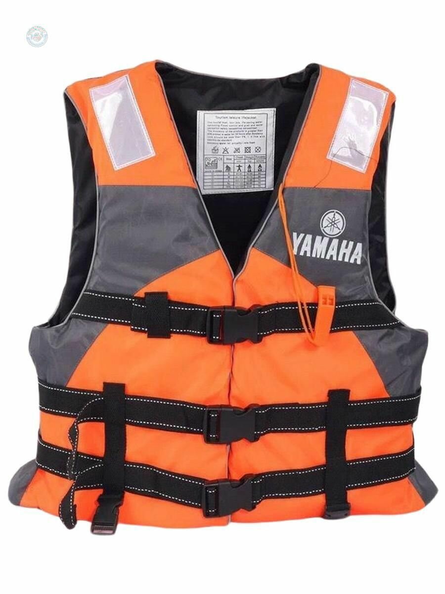 Спасательный жилет Yamaha для взрослых 7,5 кг плавучесть SOLAS светоотражатели ISO свисток безопасность на воде рыбалка лодка