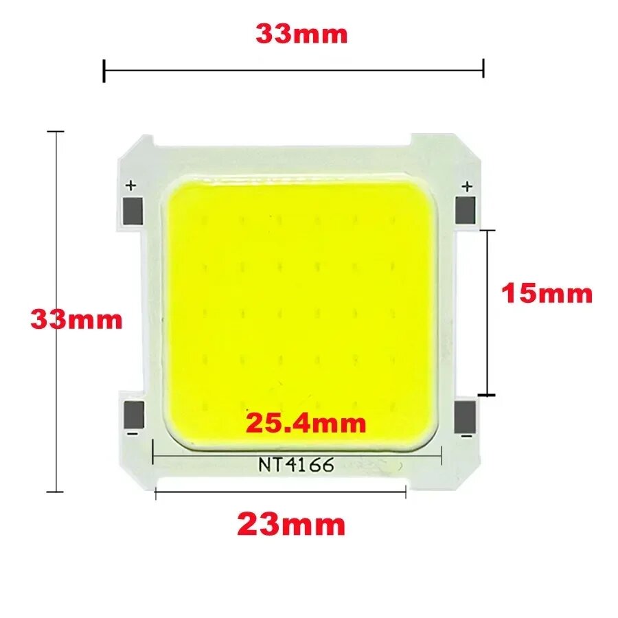 Набор COB LED-чипов для солнечных светильников HZZKZZ 60 светодиодов 3В белый Square-White light