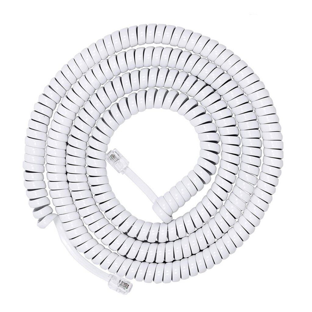 Современный Спиральный Шнур Для Телефонной Линии RJ9 RJ11 4P4C На Пружине Для Стационарного Телефона Для Украшения Любого Офиса Или Дома