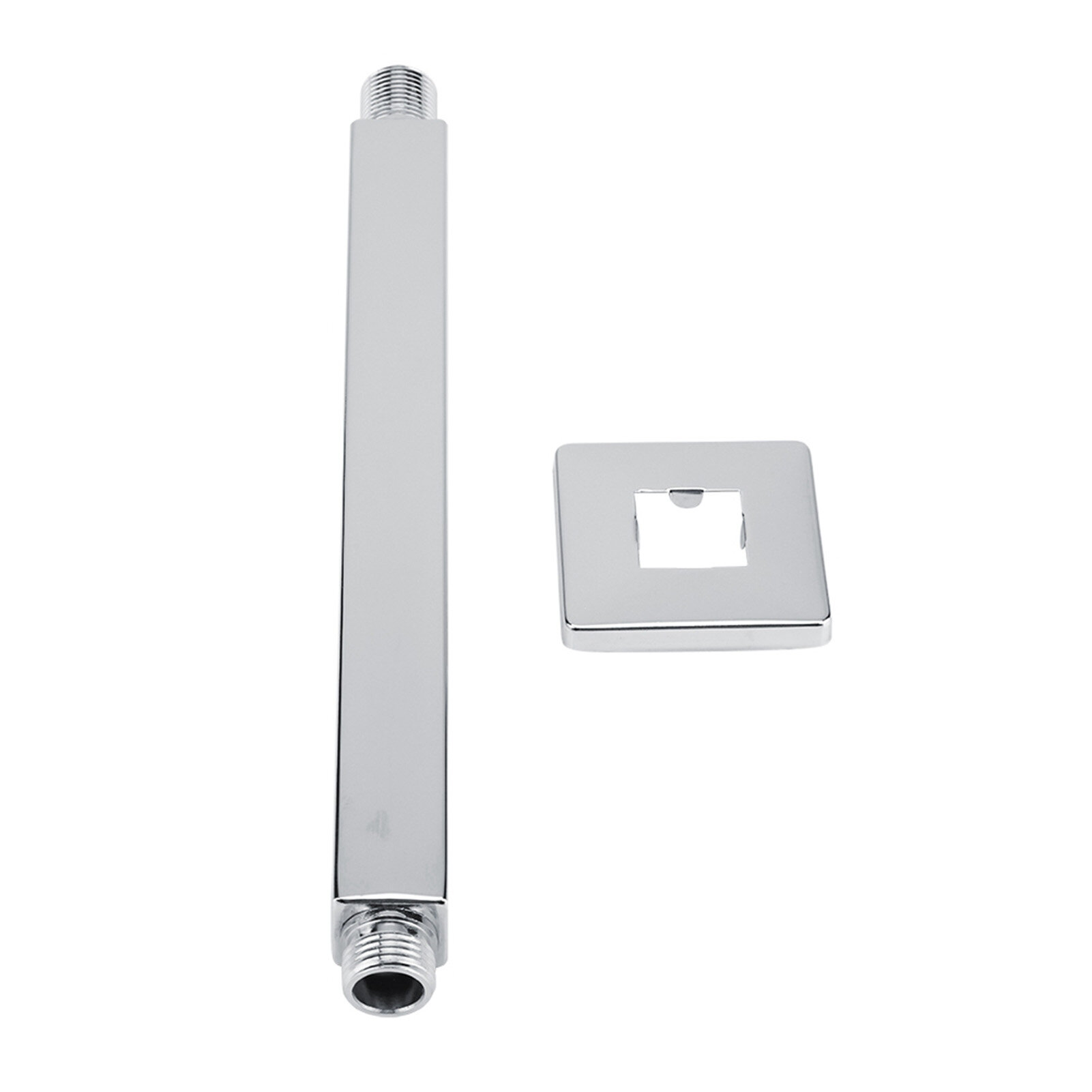 Квадратная из нержавеющая сталь верхняя душевая рука настенная настенная крепление для ванной Потолочная насадка для душа (25 см)